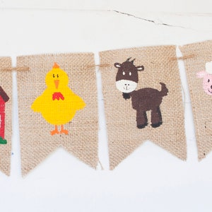 Farm Birthday Party Banner, Farmhouse Barnyard Party Decor, Farmyard ...