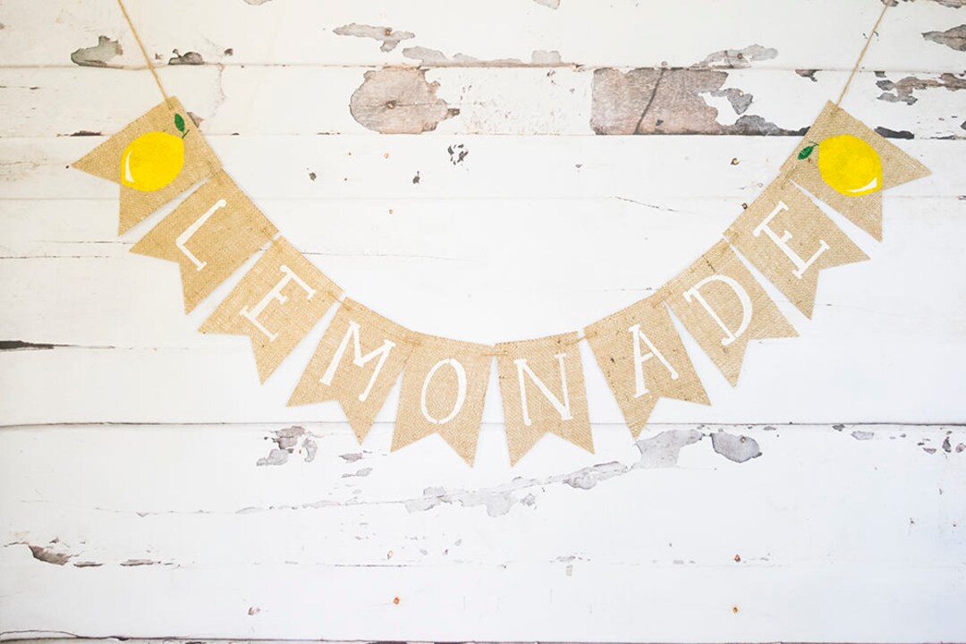 Lemonade Stand Decor Lemonade Banner Summer Lemonade Party - Etsy