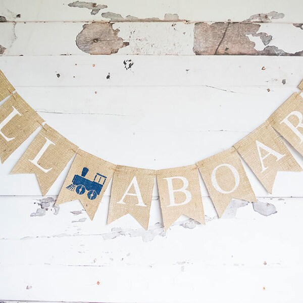 All Aboard Banner - Etsy