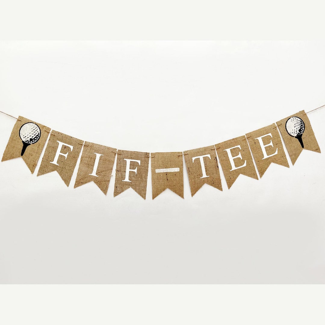Golf 50th Birthday Party Decorations, Let's Par-tee Banner, Golfing ...