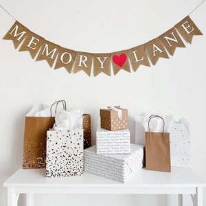 Memory Lane Banner | Graduation or Wedding Anniversary Party Decor ...