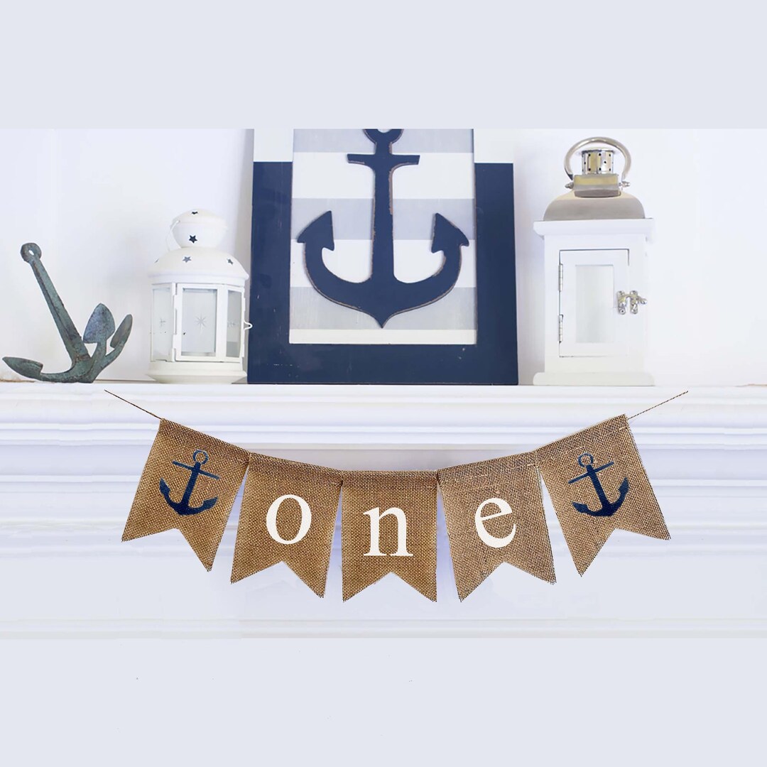 Nautical Party Decorations | Anchor Party | 1st Birthday Decor | High ...