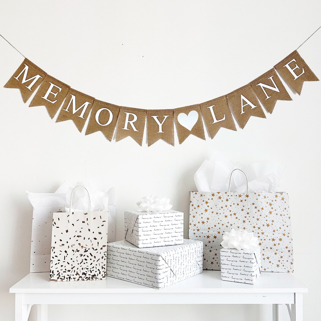 Memory Lane Banner | Graduation or Wedding Anniversary Party Decor ...