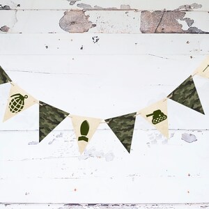 Army Decor, Cardstock Military Camo Images Banner, Army Men Banner ...