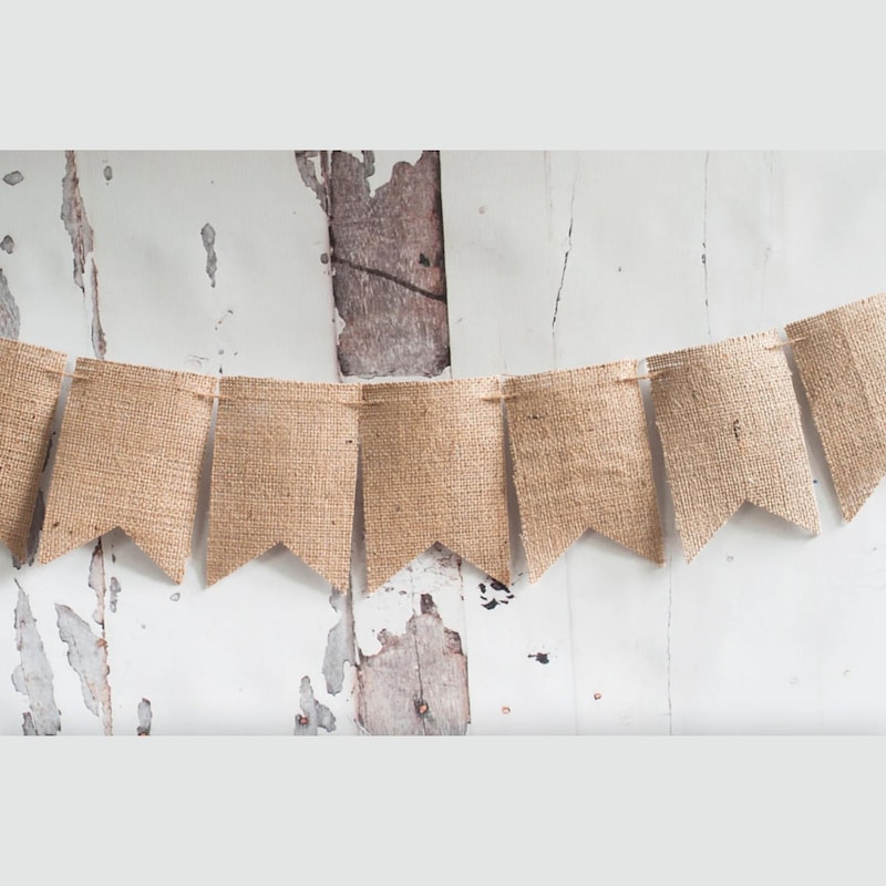 Burlap Bunting - Etsy UK