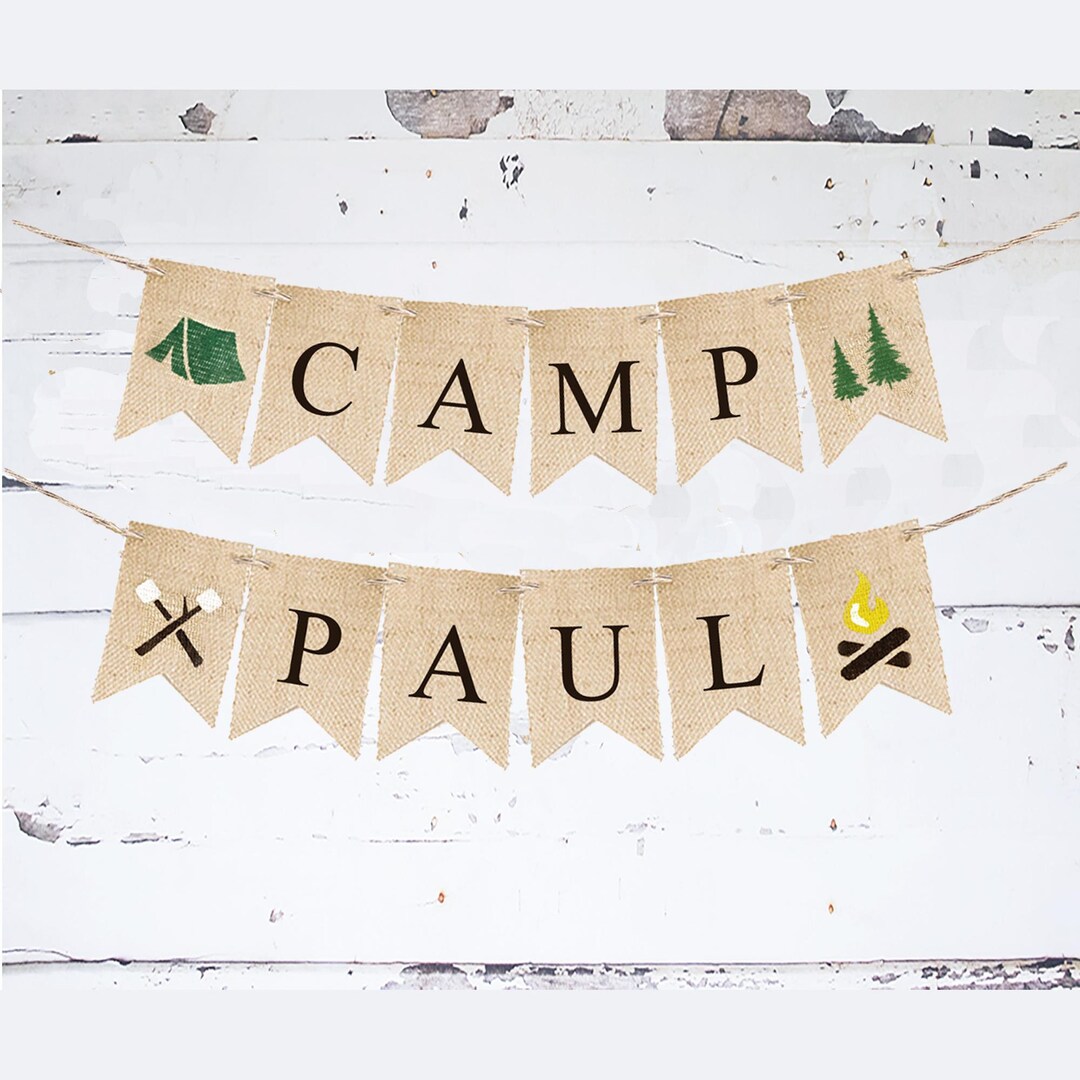 Custom Camping Banner, Camp Decorations, Mess Hall Decor, Lumberjack ...