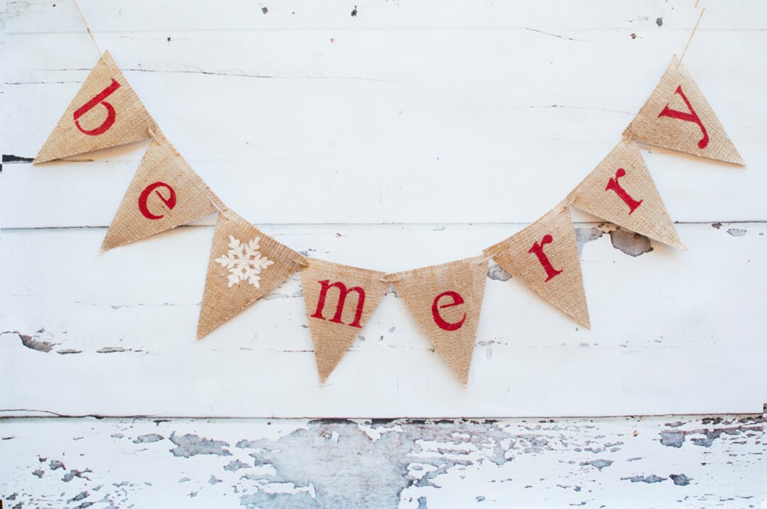 Christmas Banners Rustic Christmas Decoration Christmas - Etsy