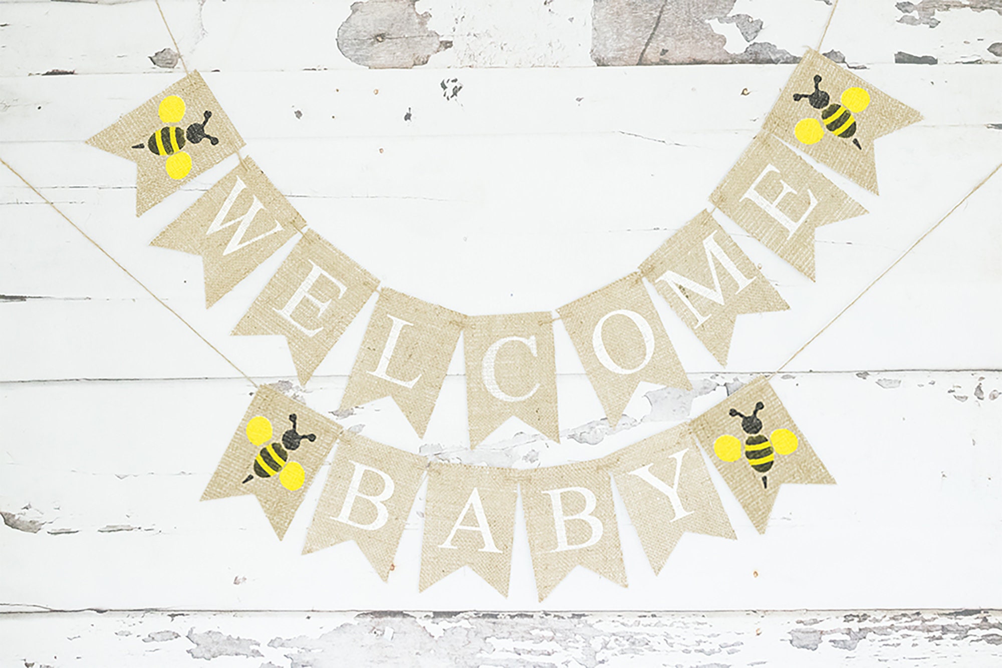 Bumble Bee Baby Shower Decor Bee Welcome Baby Banner Honey | Etsy