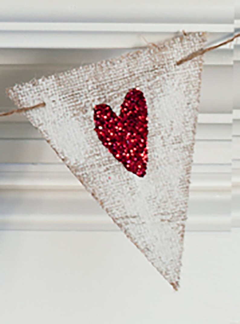 Rustic Love Banner Valentine's Love Banner Love Burlap | Etsy