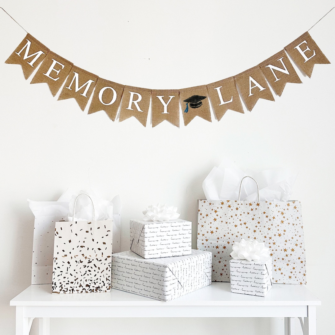 Memory Lane Banner, High School, College Graduation, Party Decor ...