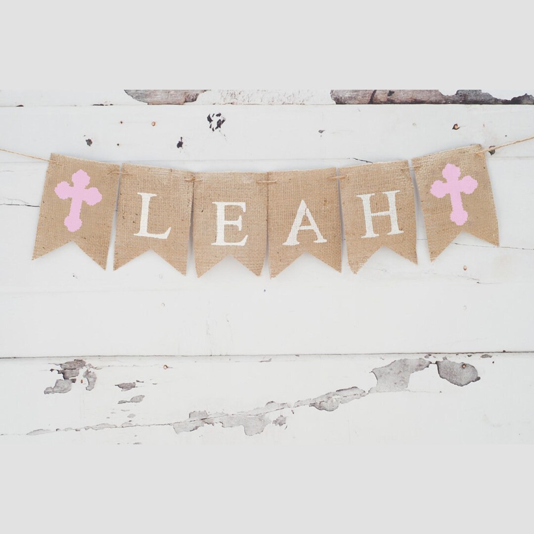 Kreuz Banner, Taufe Banner, Konfirmation Banner, Taufbanner ...