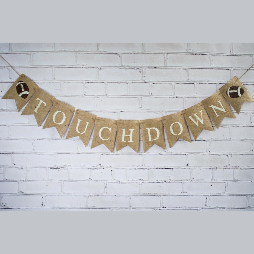 Touchdown Football Banner Football Banner Football Decor - Etsy