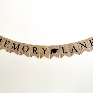 Memory Lane Banner Graduation Party Decorations High School - Etsy