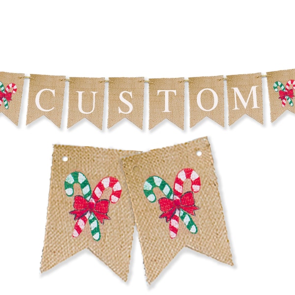 Candy Cane Banner - Etsy