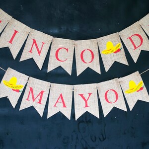 Cinco De Mayo Party Banner, May 5th Fiesta Decorations - Etsy