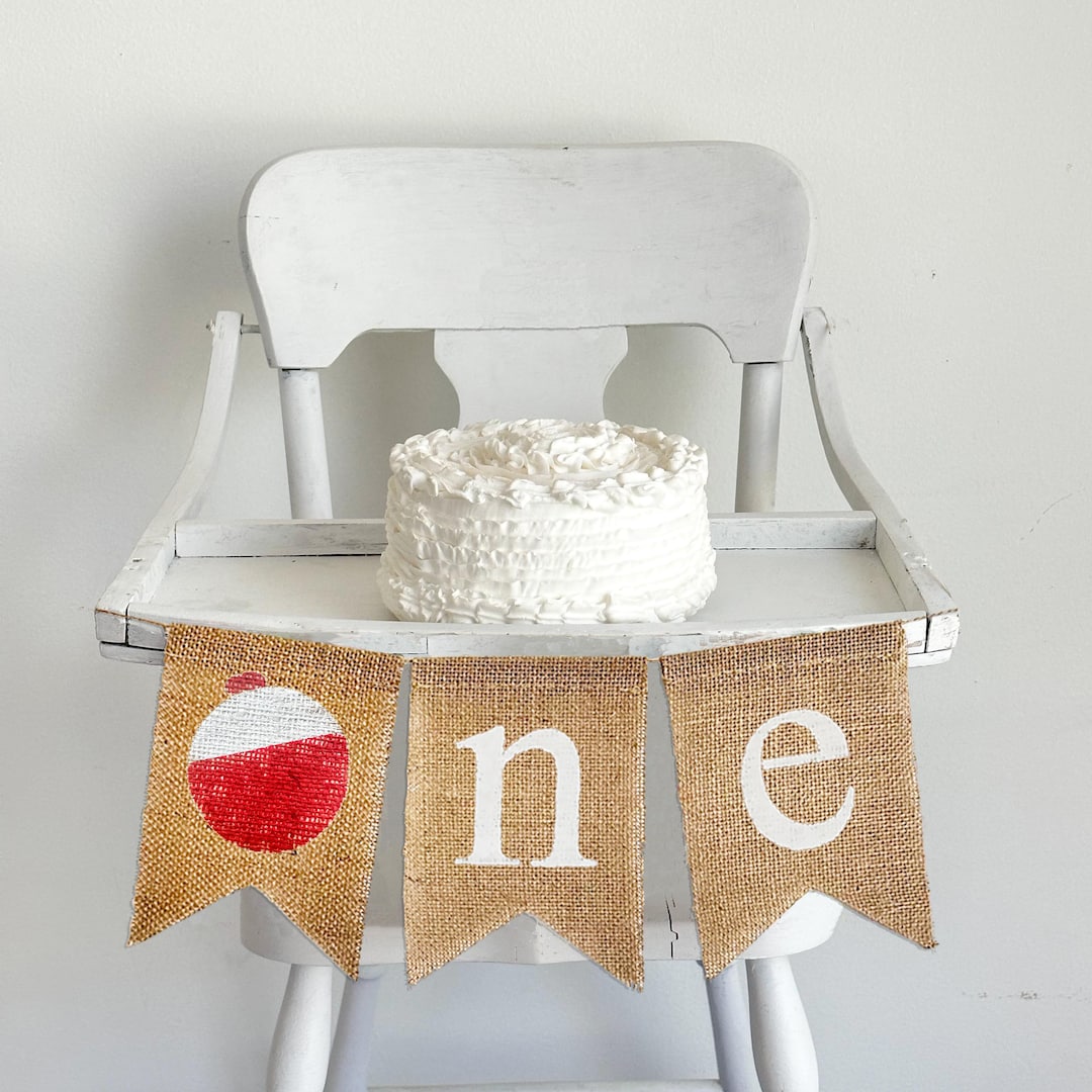Fishing Birthday Party | High Chair Banner | Ofishally One | the Big ...