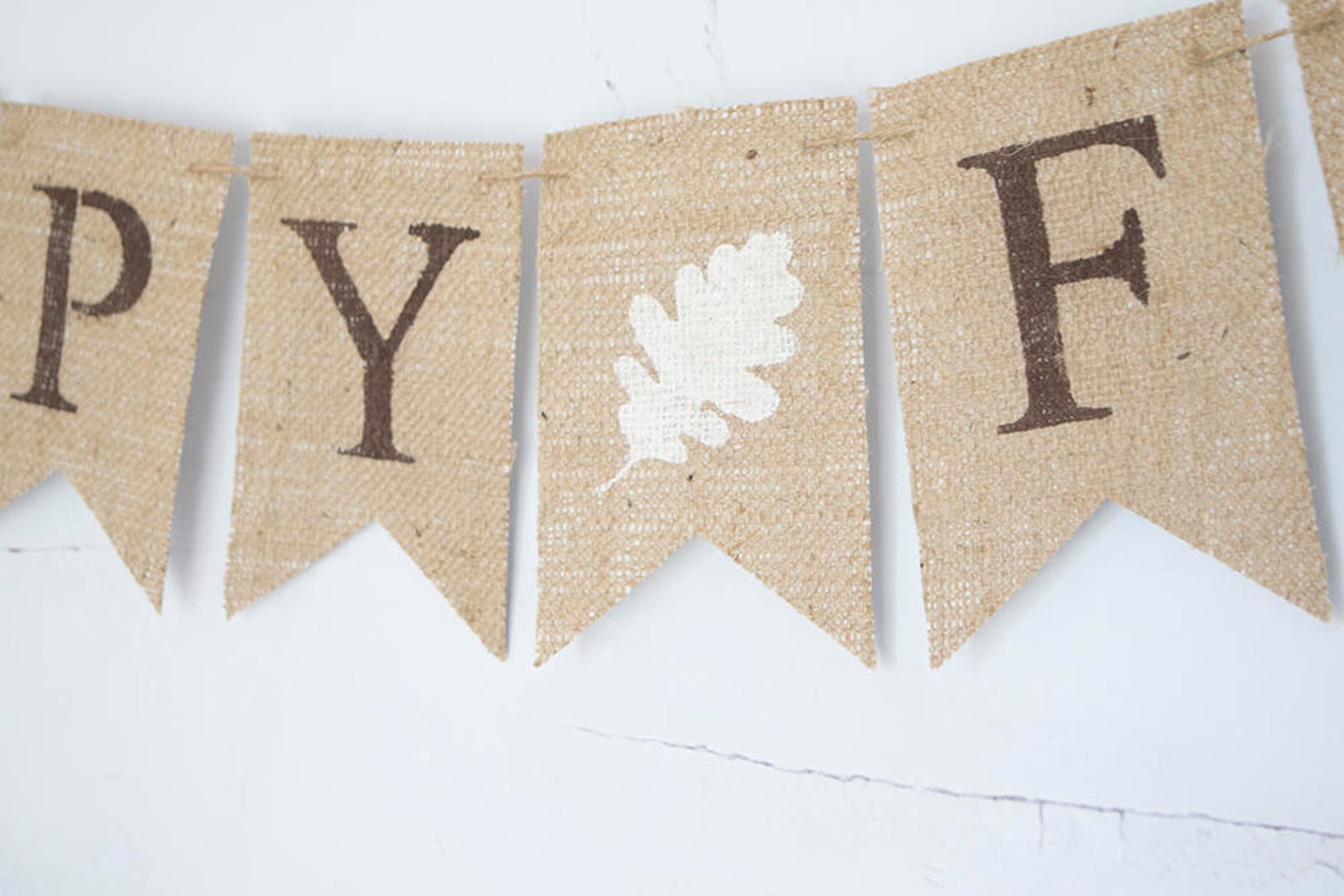 Fall Decor Fall Banner Happy Fall Burlap Banner Fall - Etsy