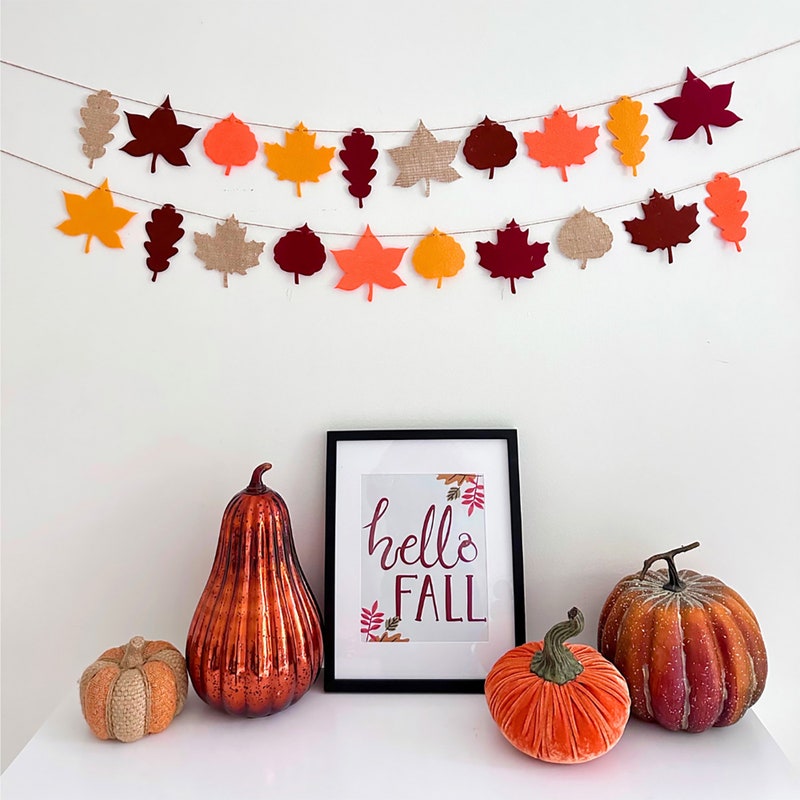 Fall Leaf Banner - Etsy