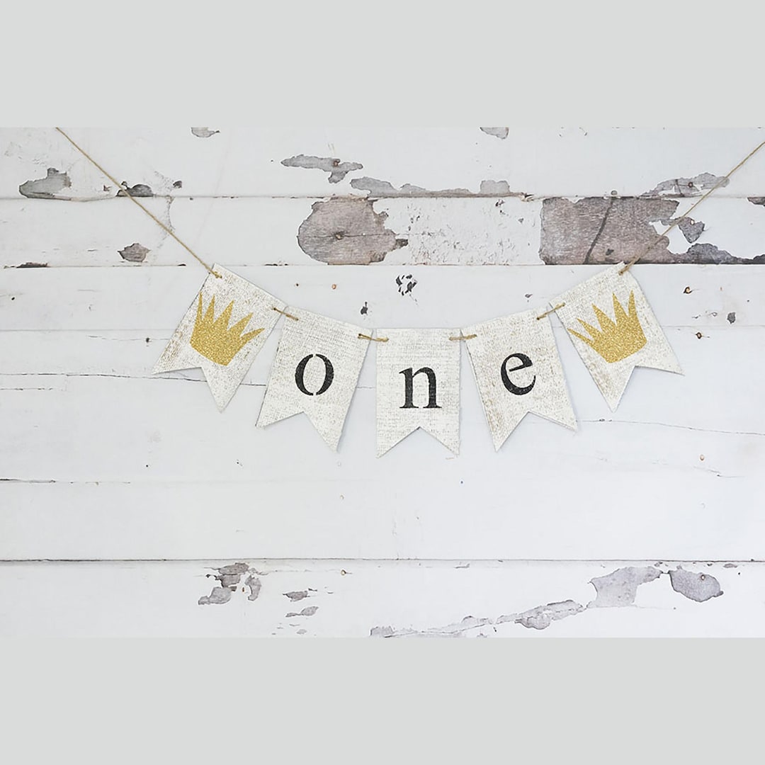 One Banner, A Wild One Banner, Wild One Highchair Banner, Wild 1, 1st ...