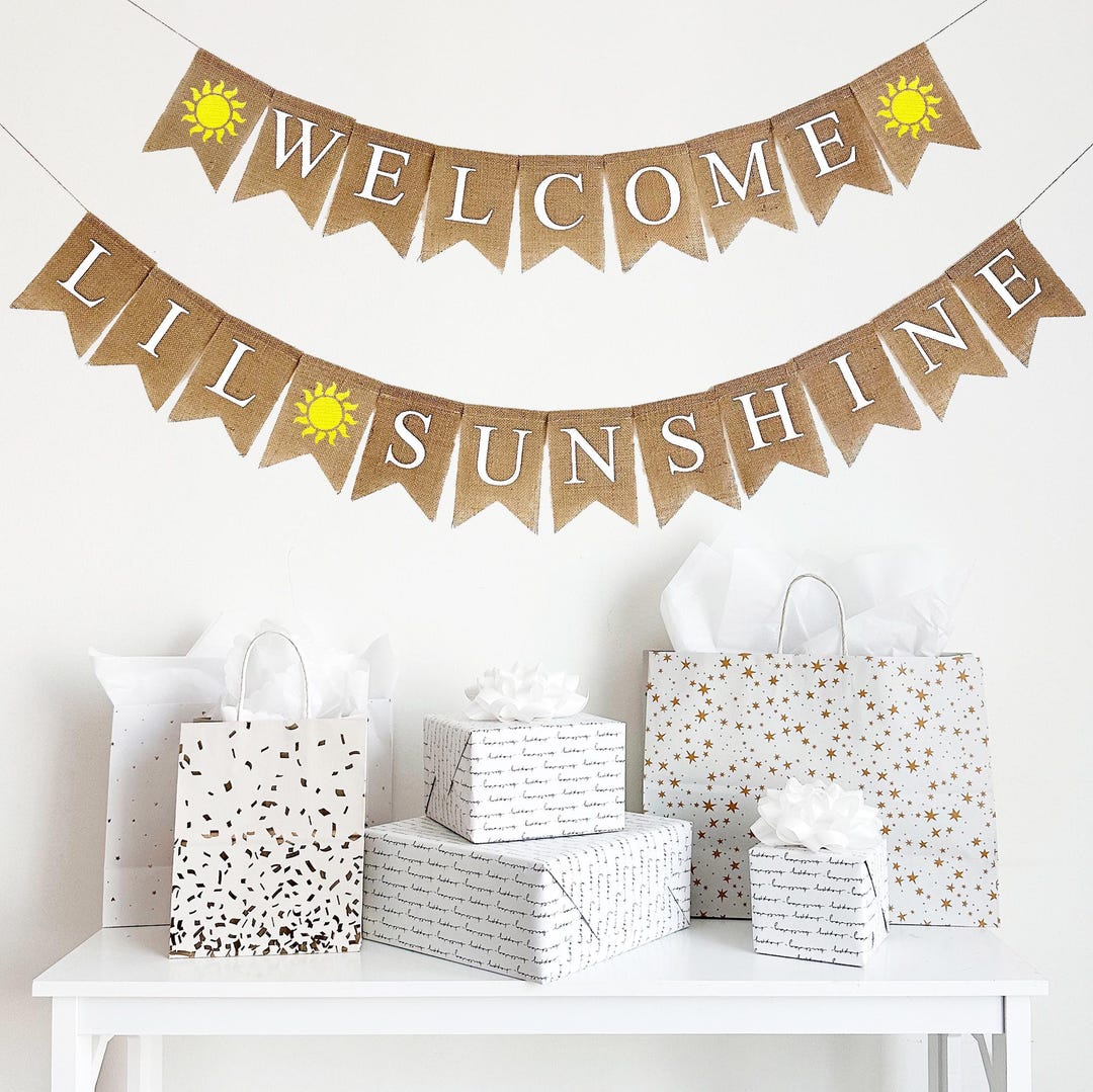Welcome Sunshine Baby Shower Banner, You Are My Sunshine Sign, It's A ...