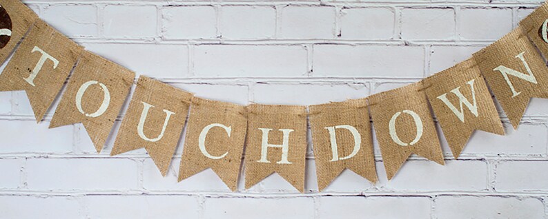 Touchdown Football Banner Football Banner Football Decor - Etsy