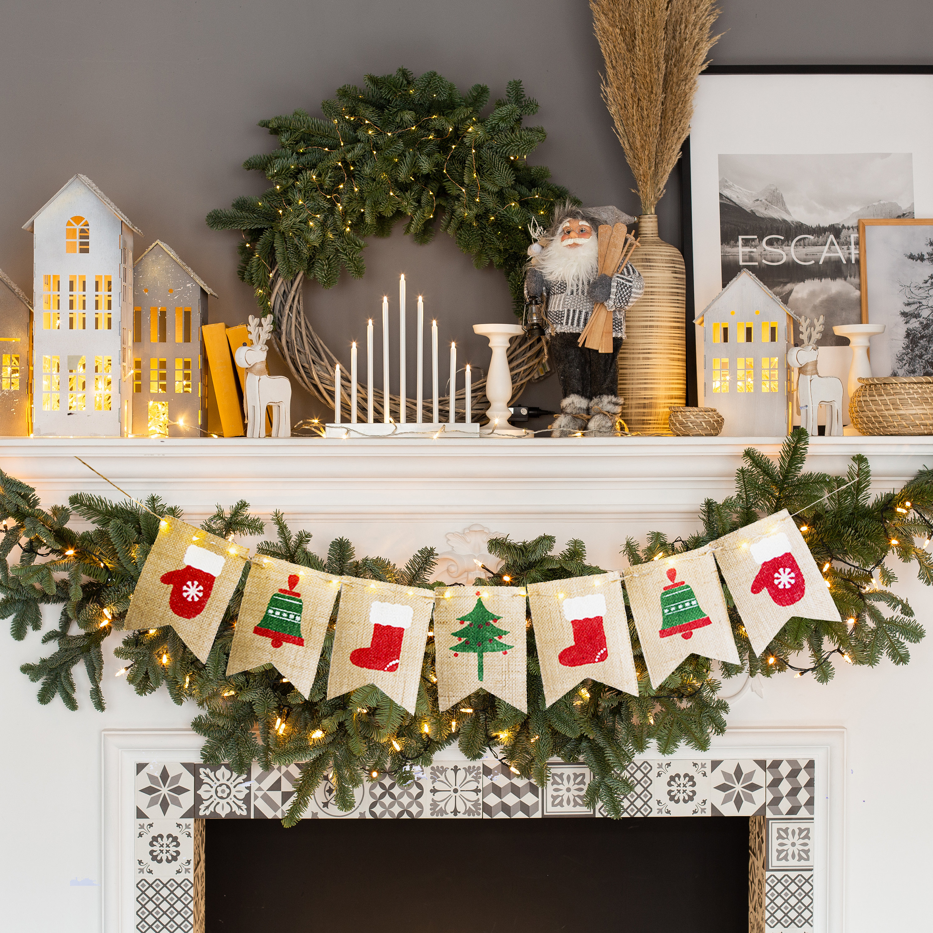 Christmas Decor Merry Christmas Banner Holiday Banner | Etsy