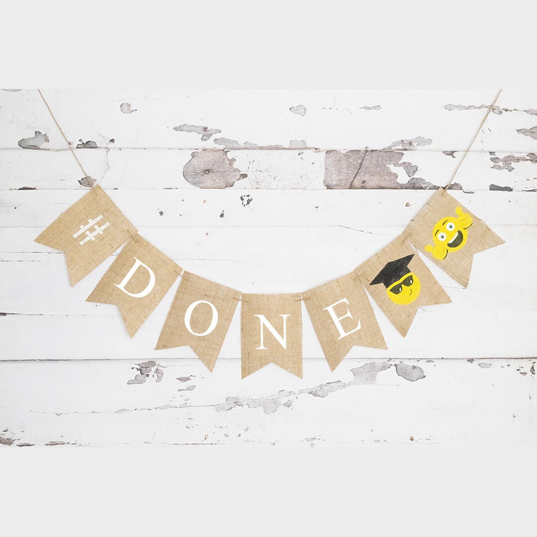 Class of 2024 Decor, 2024 Emoji Graduation Banner, Graduation Party ...