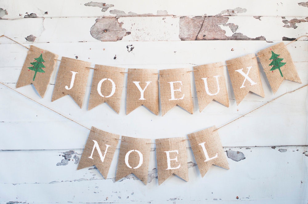 Joyeux Noel Banner Christmas Banner Christmas Decor French | Etsy