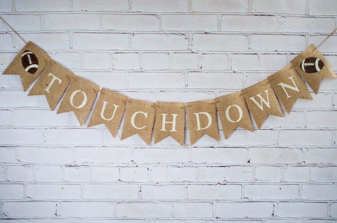 Touchdown Football Banner Football Banner Football Decor | Etsy