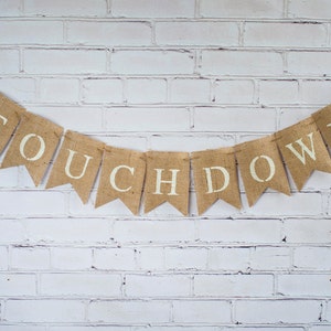 Touchdown Football Banner Football Banner Football Decor - Etsy