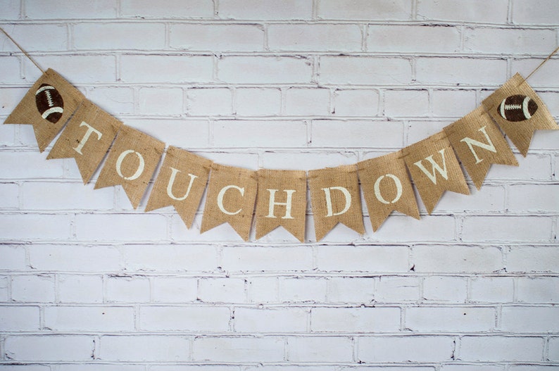 Touchdown Football Banner Football Banner Football Decor - Etsy