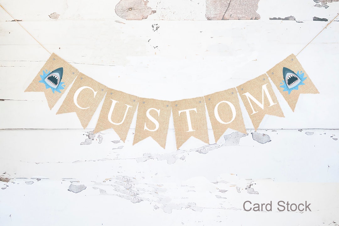 Personalized Shark Banner Baby Shark Banner Shark Banner - Etsy