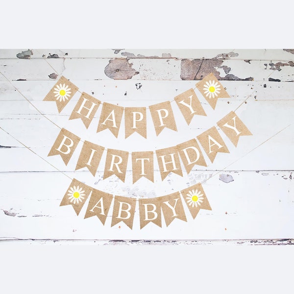Summer Happy Birthday Banner - Etsy