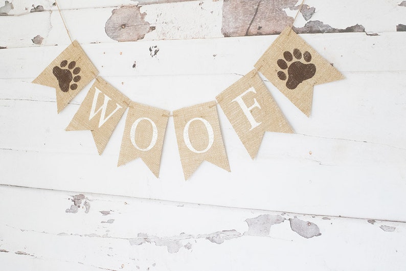 Dog Party Decor Dog Birthday Banner Pet Birthday Party Sign | Etsy