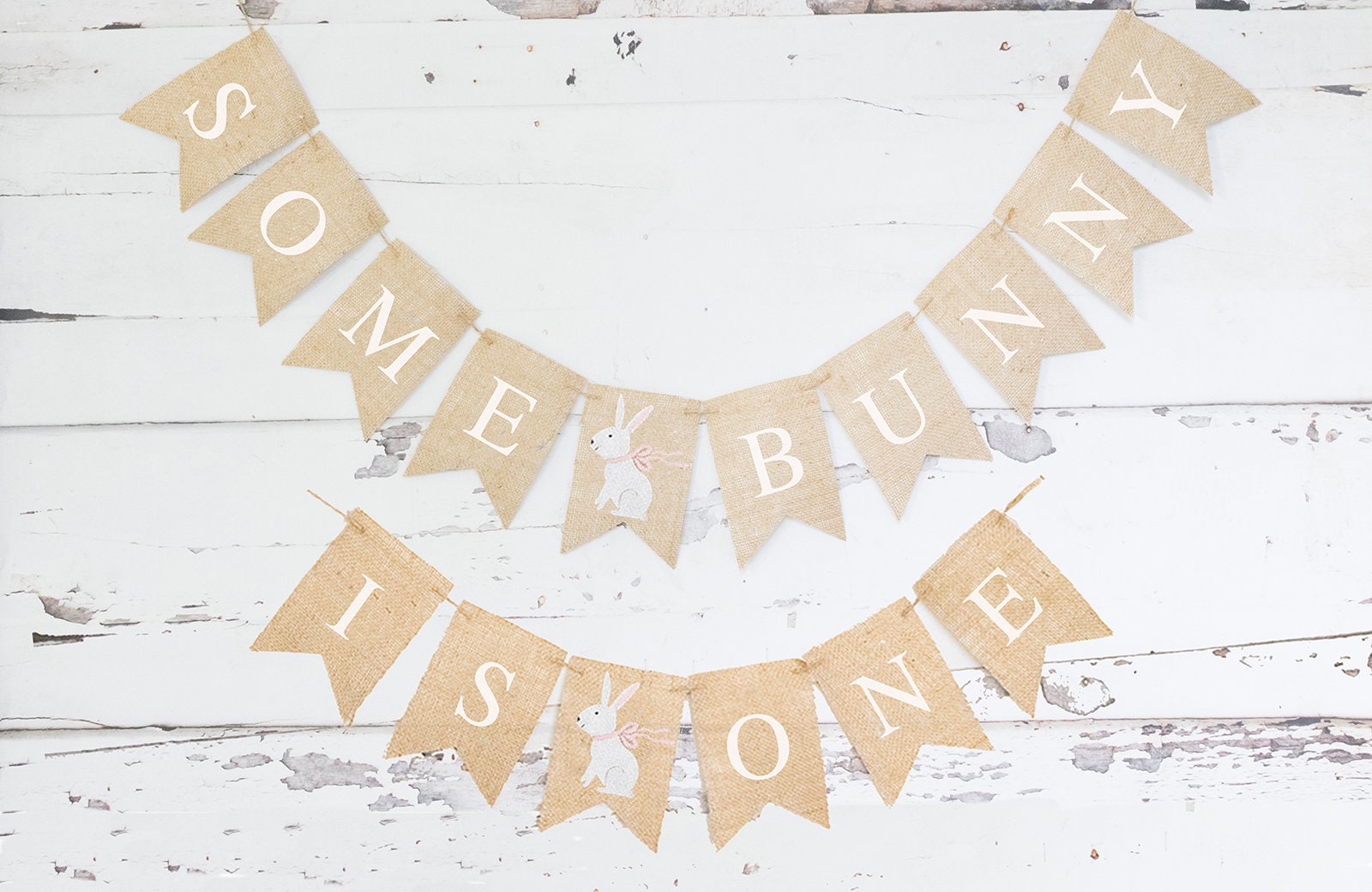 Pink Some Bunny is One Banner Easter First Birthday Party | Etsy