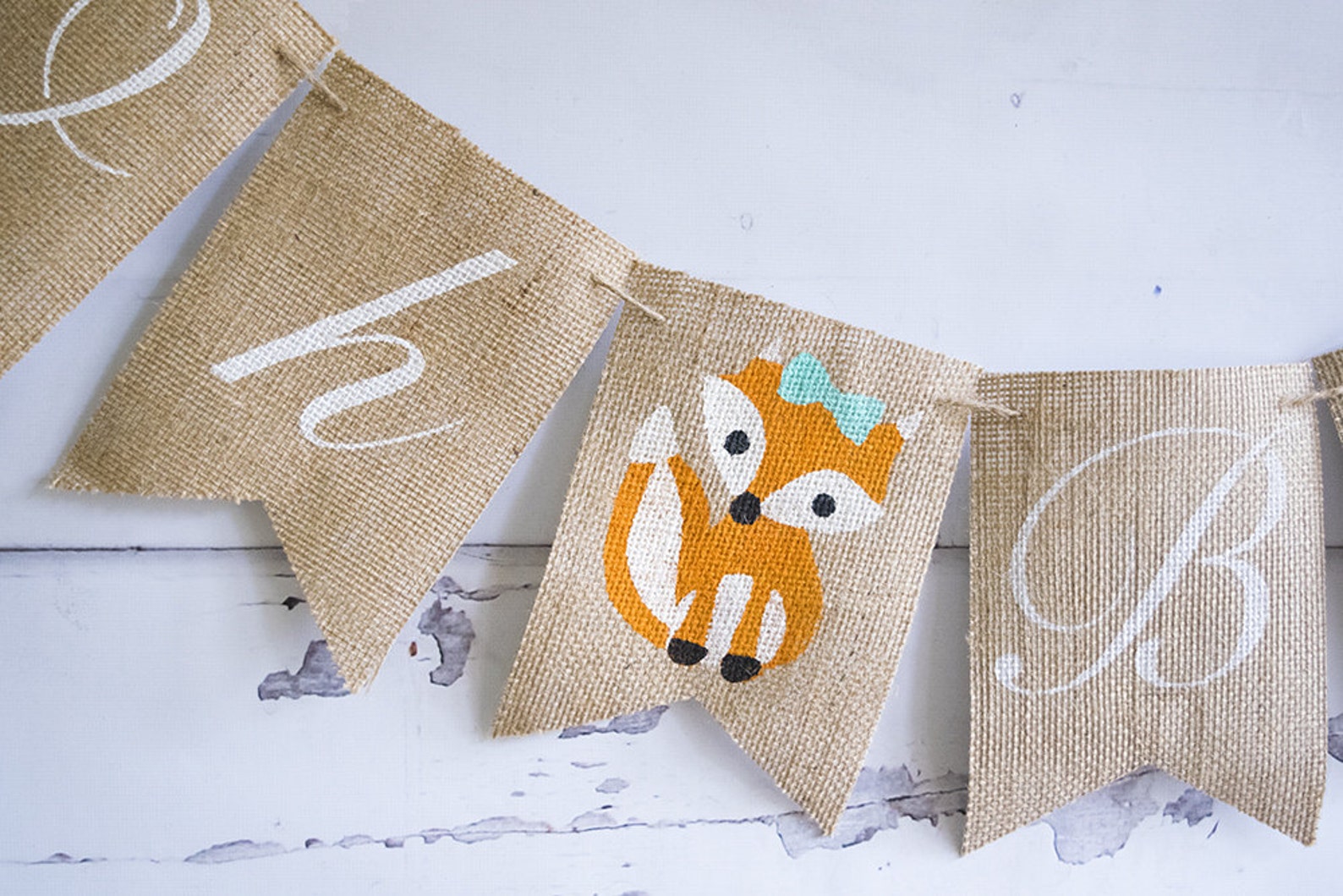 Woodland Baby Shower Decor Fox Baby Shower Decor Girly Fox - Etsy