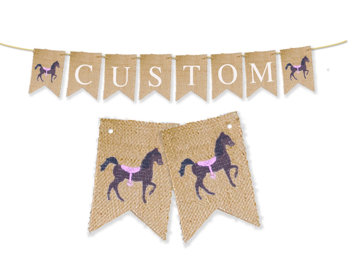 Horse Theme Party Banner Riding Banner Horse Party Decor | Etsy