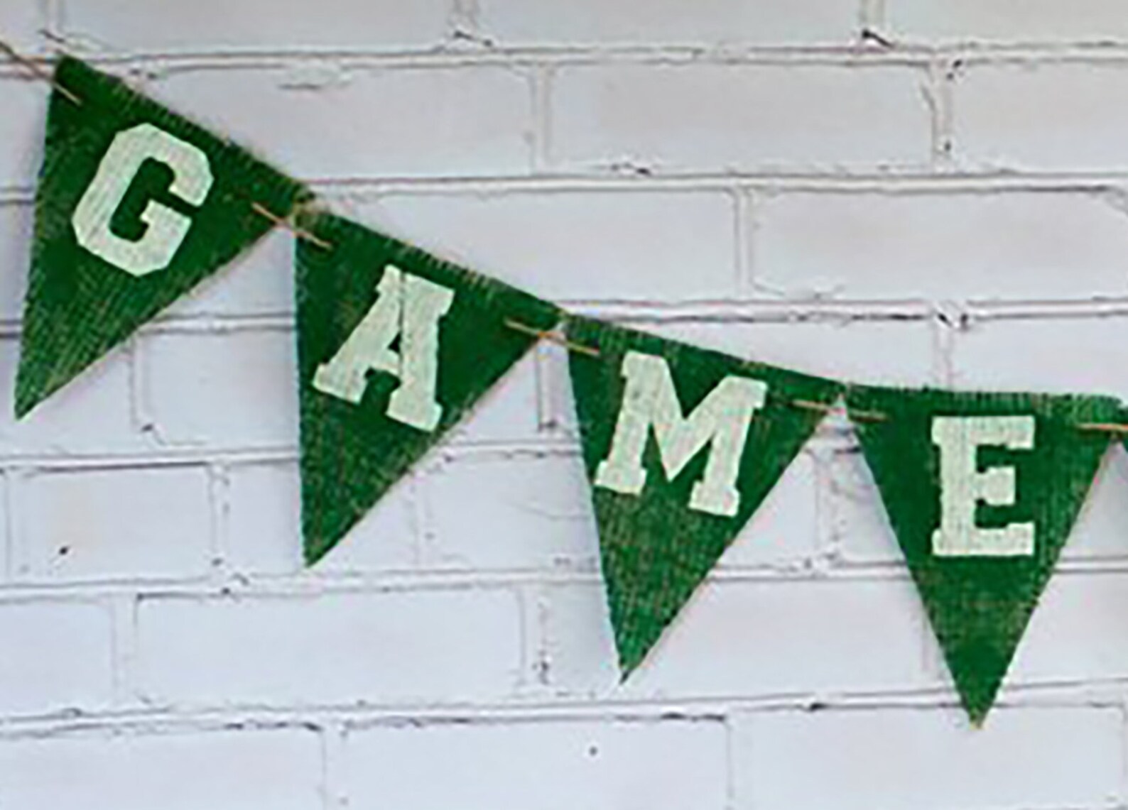 Game Day Football Banner Super Bowl Decor Football Banner | Etsy