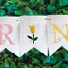 Spring Tulip Banner Spring Tulip Decor Spring Burlap Banner - Etsy