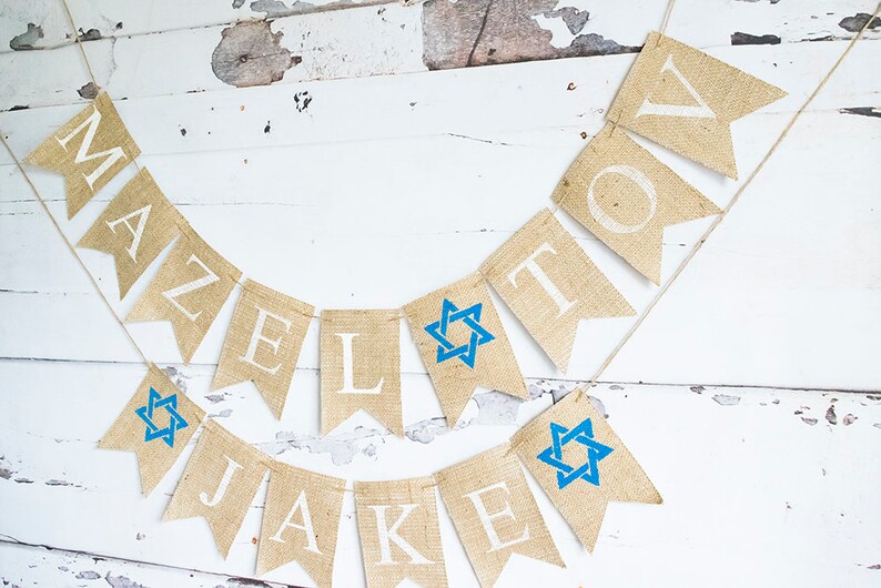 Mazel Tov Banner Jewish Decoration Mazel Tov Party Sign - Etsy