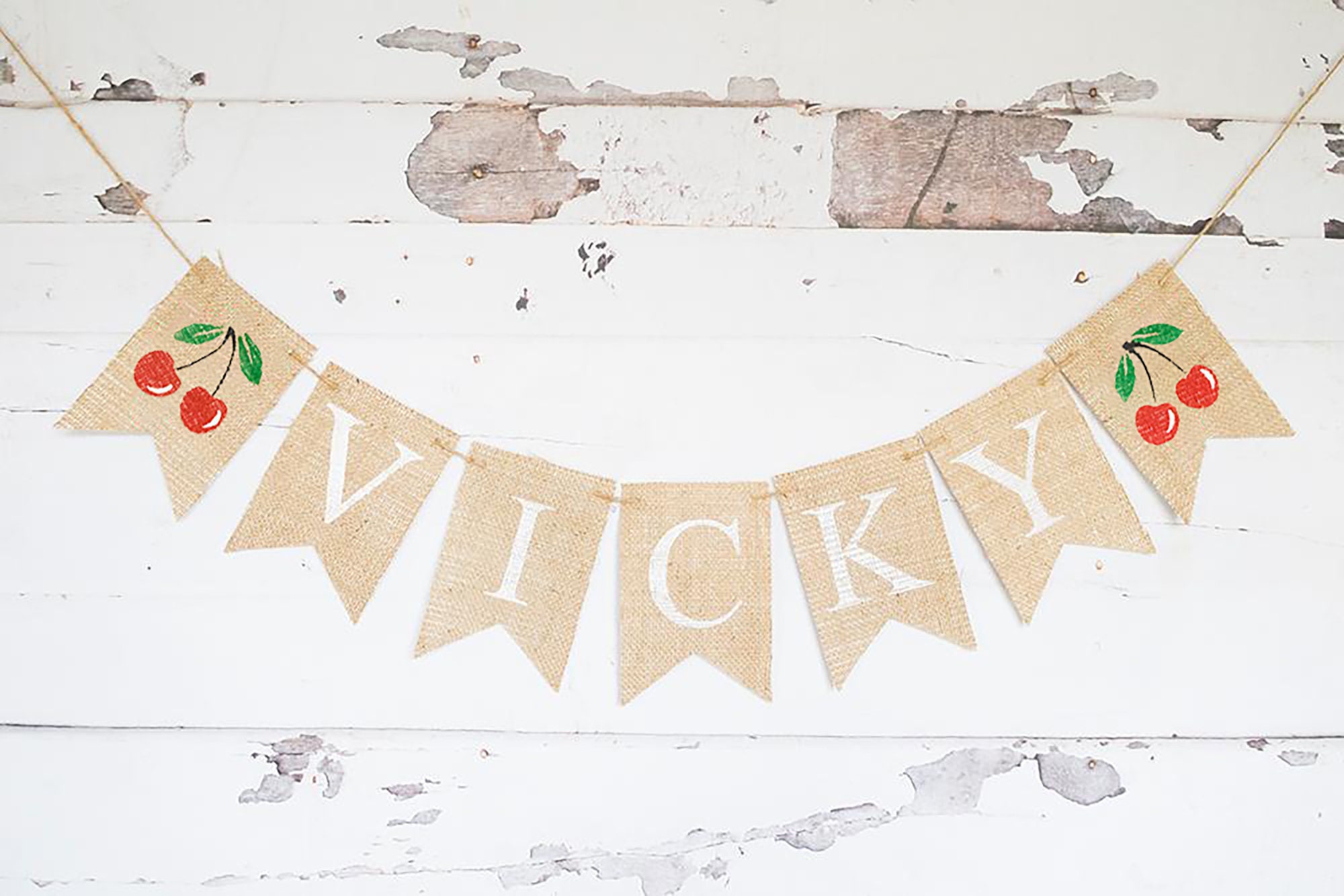 Cherry Party Decor Custom Cherry Banner Cherry Birthday | Etsy