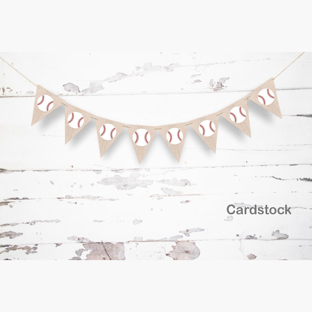 Baseball Banner, Baseball Banner, Baseball Decor, Baseball Party Sign ...