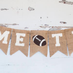 Game Time Football Banner, Super Bowl Decor, Football Banner, Football ...