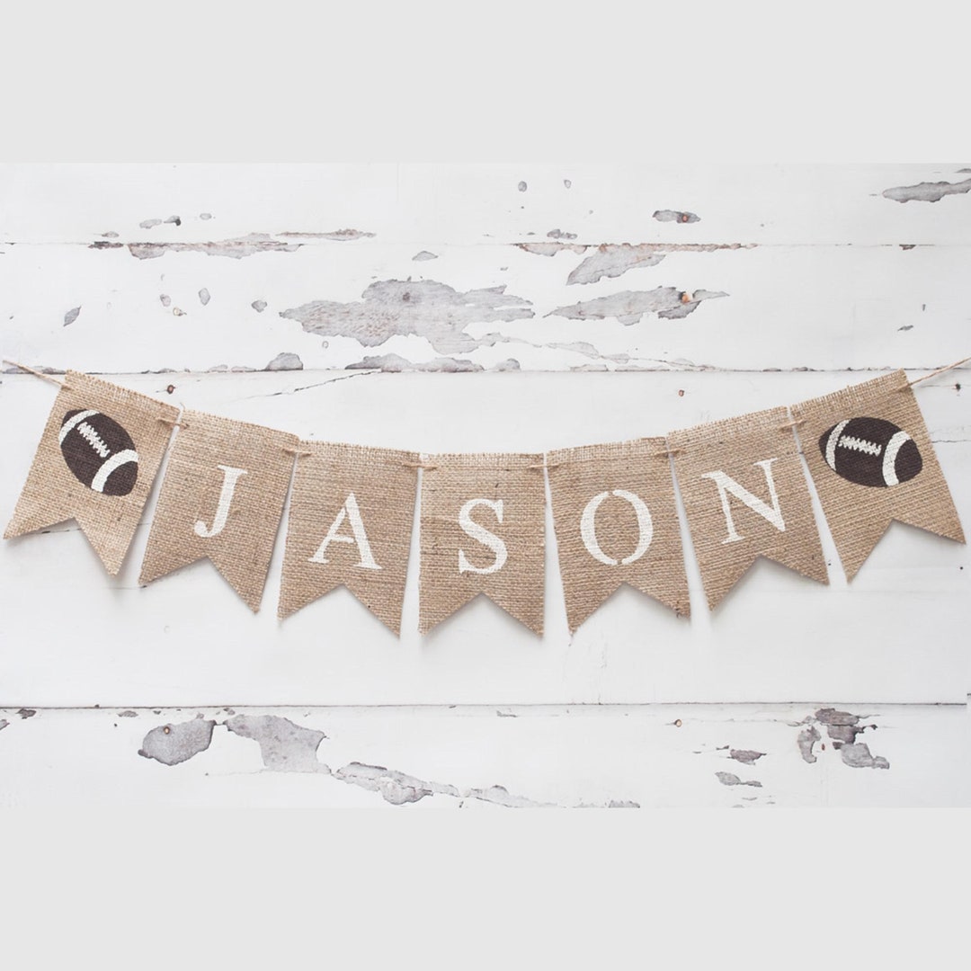 Football Banner, Football Name Banner, Sports Banner, Sports Party ...