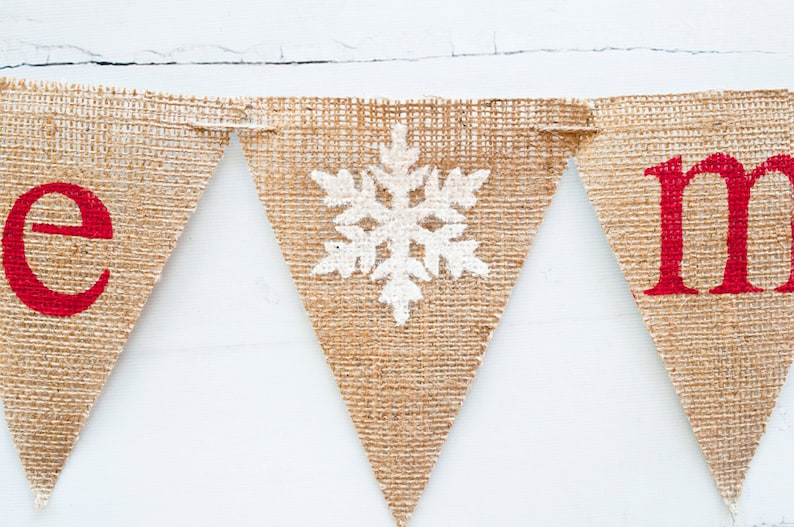 Christmas Banners Rustic Christmas Decoration Christmas - Etsy