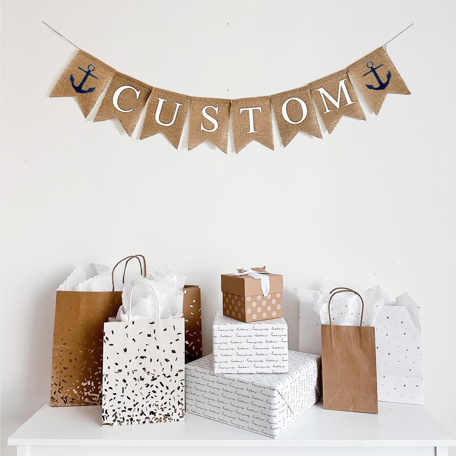 Nautical Party Decorations, Custom Banner, Nautical Theme Baby Shower ...