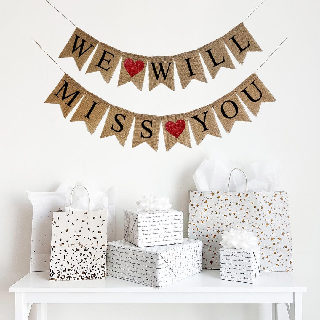 Retirement Party Decorations | We Will Miss You Banner | Going Away ...