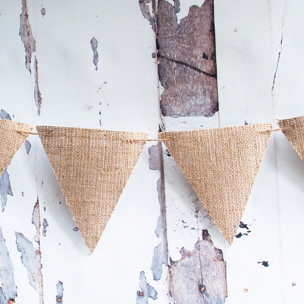 Burlap Triangle - Etsy