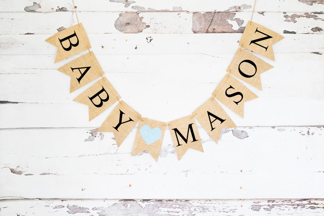 Boy Baby Shower Decor Custom Baby Boy Banner Boy Nursery - Etsy