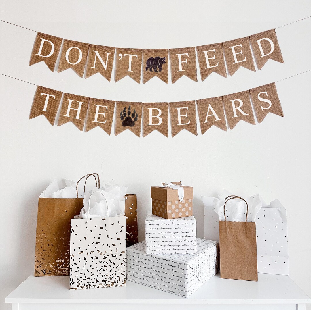 Don’t Feed the Bears Sign | Camping Party Decor | Camping Themed Baby ...